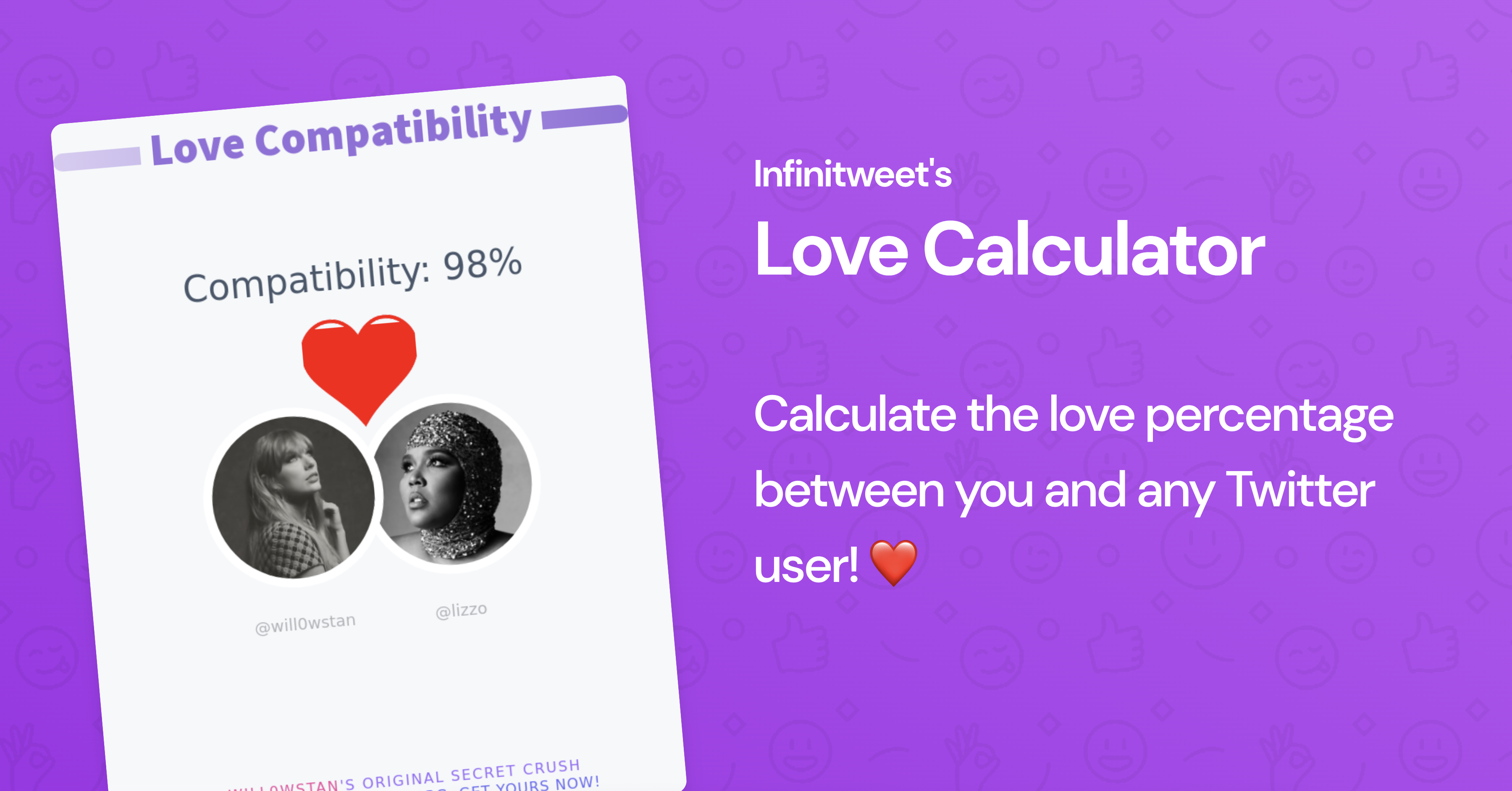 Love Calculator • Infinitweet